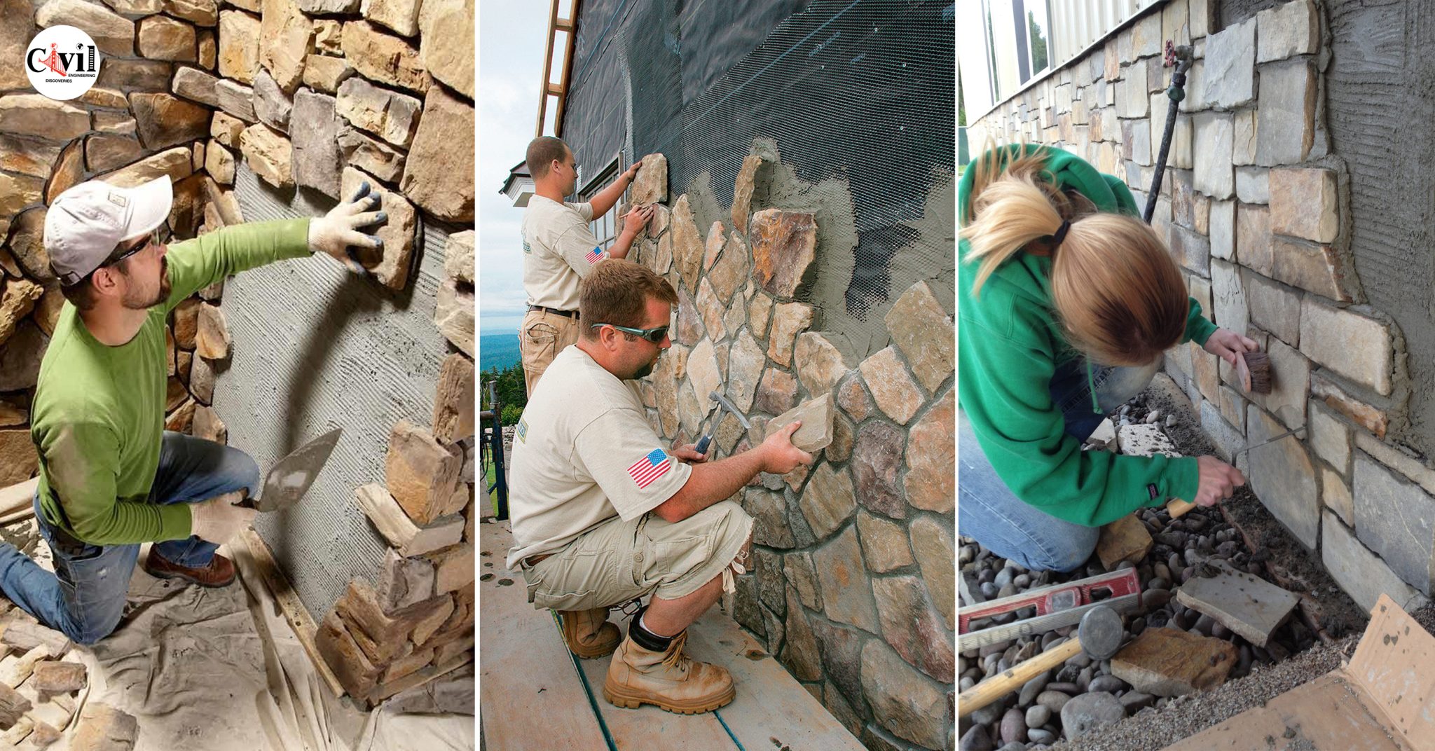 How To Install Natural Stone - DIY Stone Facing | Engineering Discoveries