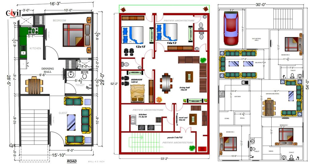 Incredible 2D House Plans For Various Regions | Engineering Discoveries