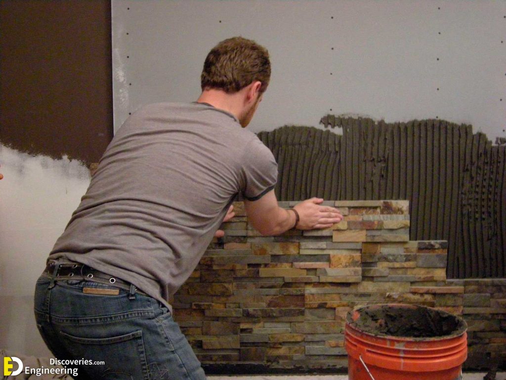 How To Install Natural Stone - DIY Stone Facing | Engineering Discoveries