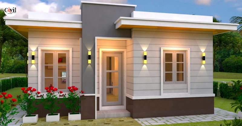 Modern House Design Plans 7.0m ×10.0m With 3 Bedrooms | Engineering ...