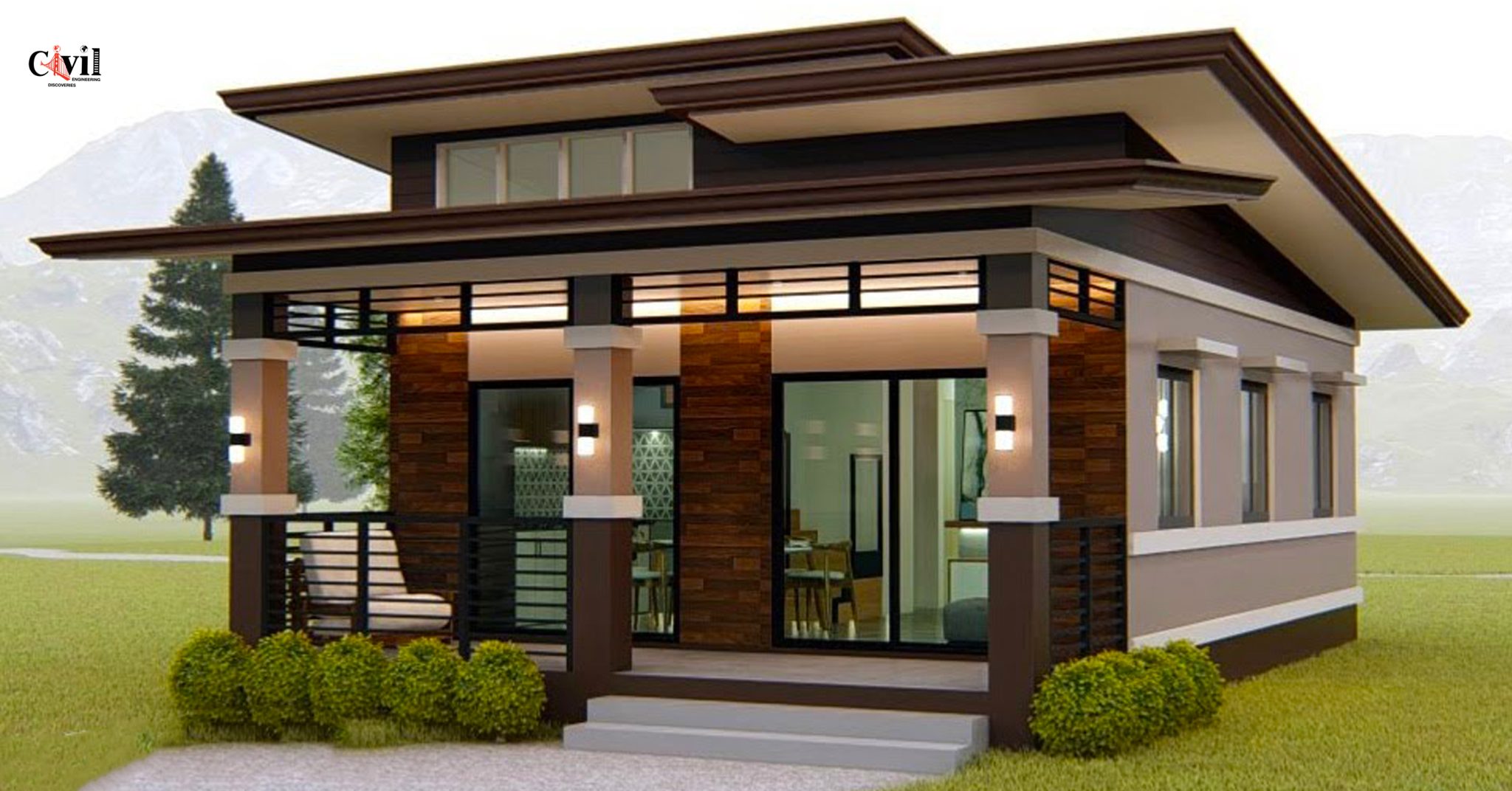Small House Design Plans 6.5m x 8.5m With 4 Bedroom | Engineering ...