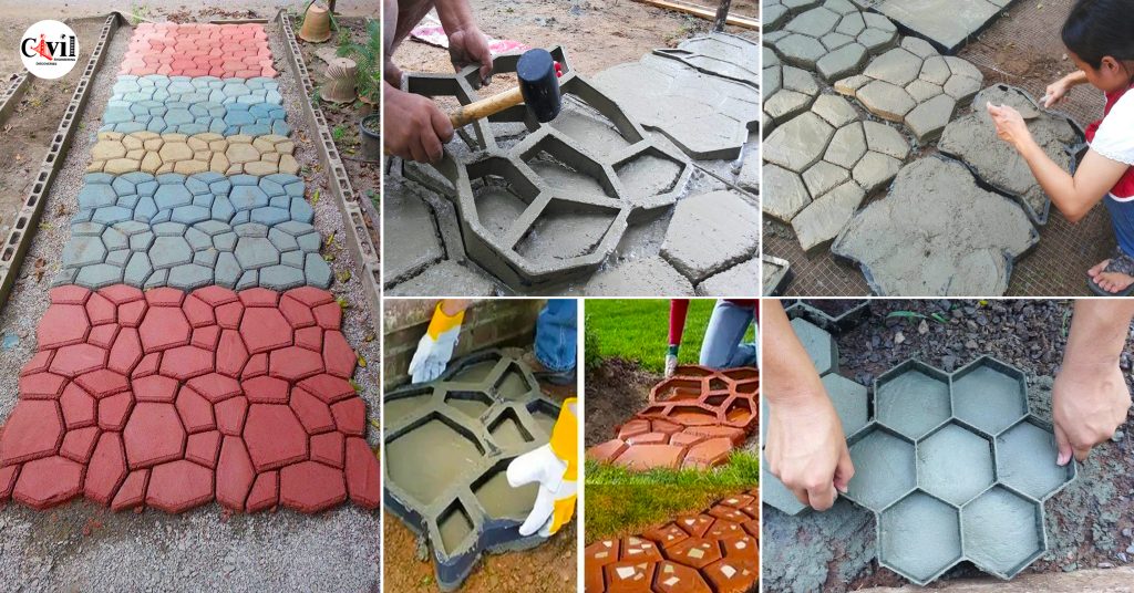29+ Easy DIY Concrete Walkway Ideas For Your Yard! – Engineering ...