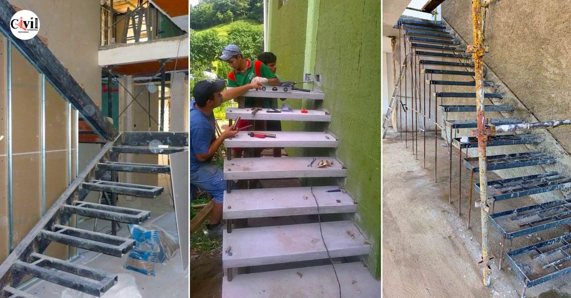 31+ Pictures Of Cantilever (Floating) Staircases Under Construction! | Engineering Discoveries