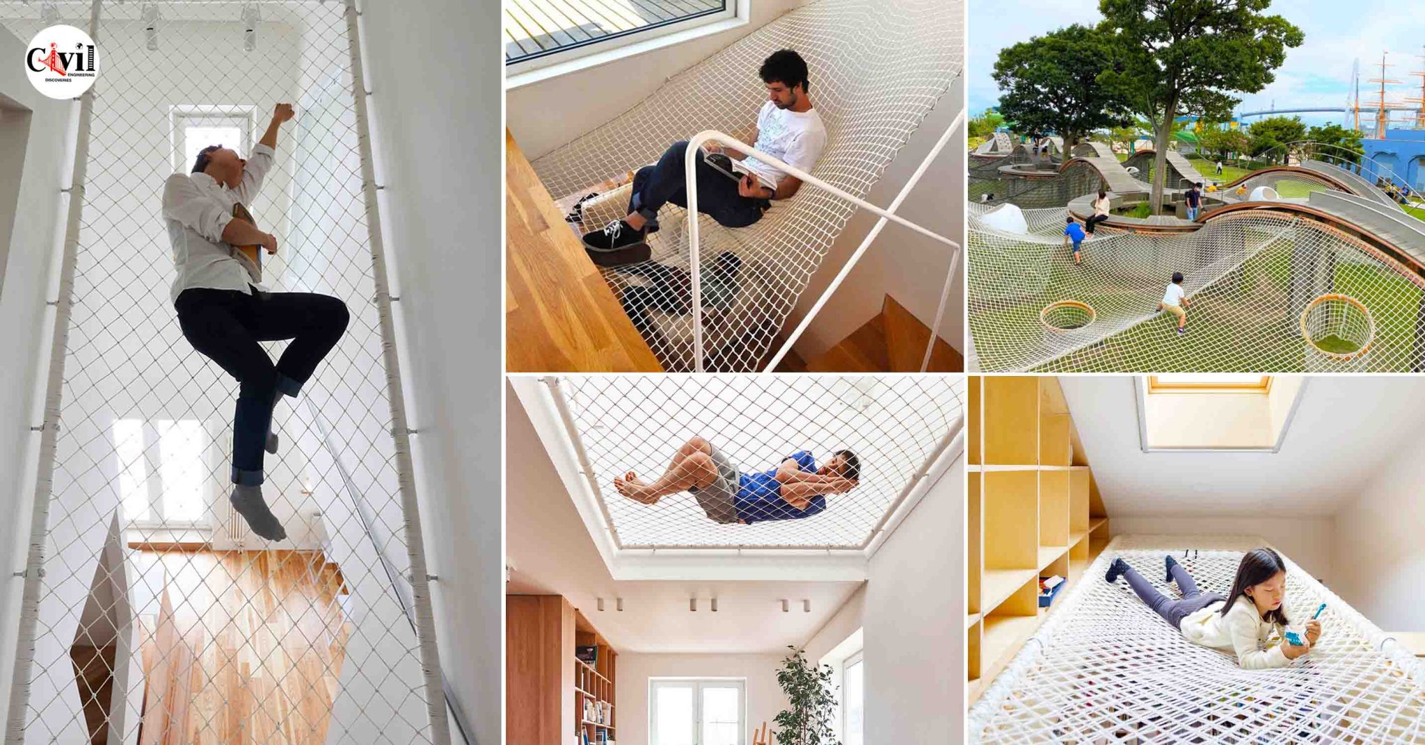 30+ Amazing Homes And Offices Have Suspended Nets To Hang Out In ...