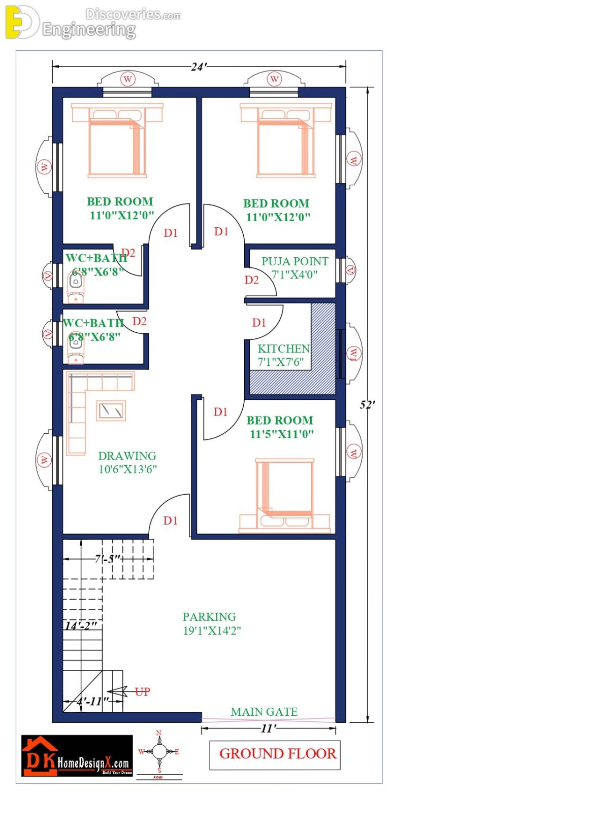 34+ Stunning 2D House Plans for A Variety Of Locations! | Engineering ...