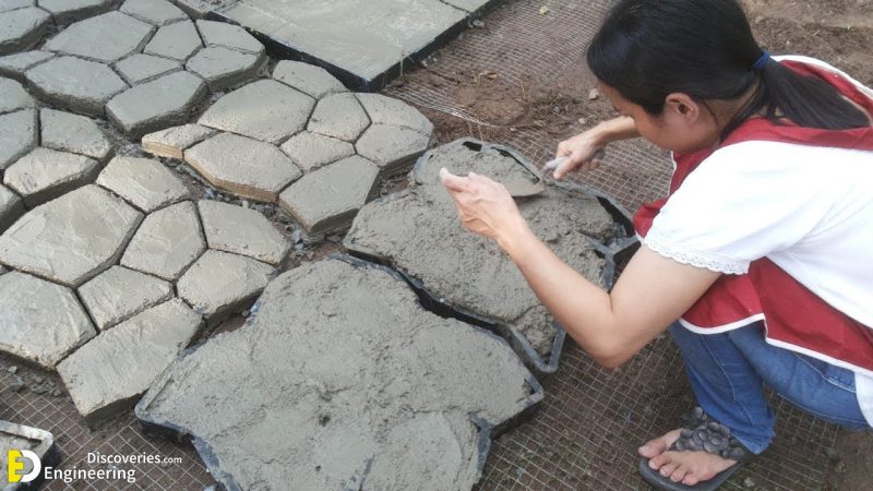 29+ Easy DIY Concrete Walkway Ideas For Your Yard! – Engineering ...