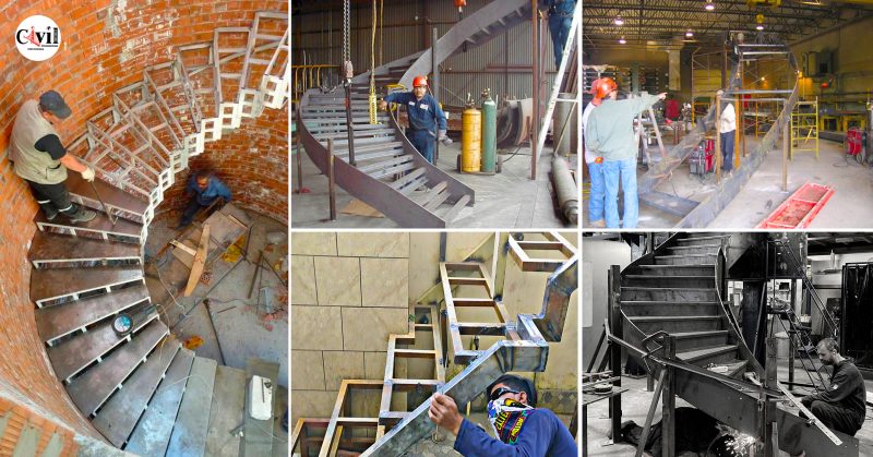 34+ Images Of Iron Stairs Under Construction! | Engineering Discoveries