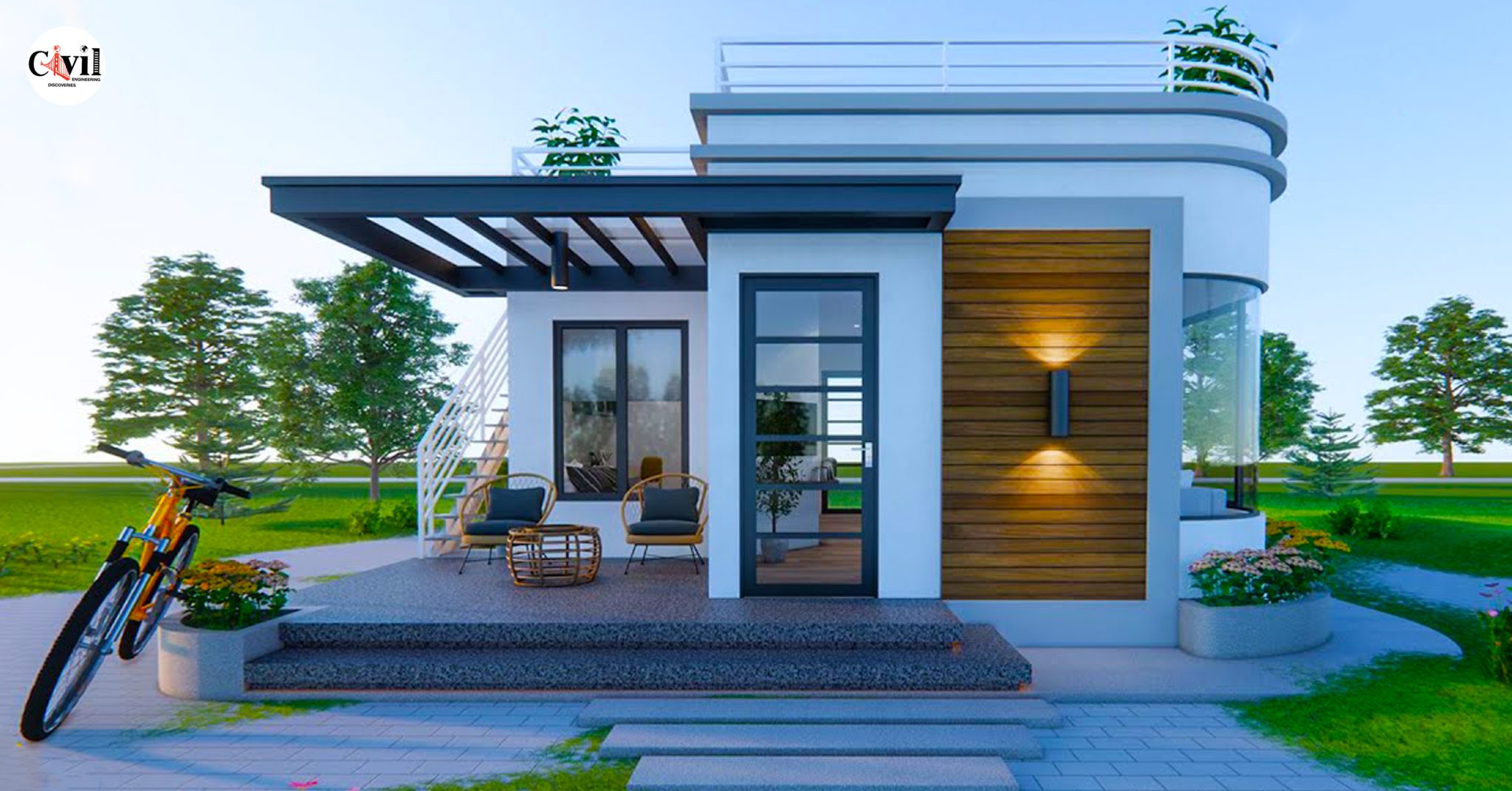 42Sqm Small House Design 6.0m x 7.0m With 2 Bedroom | Engineering ...