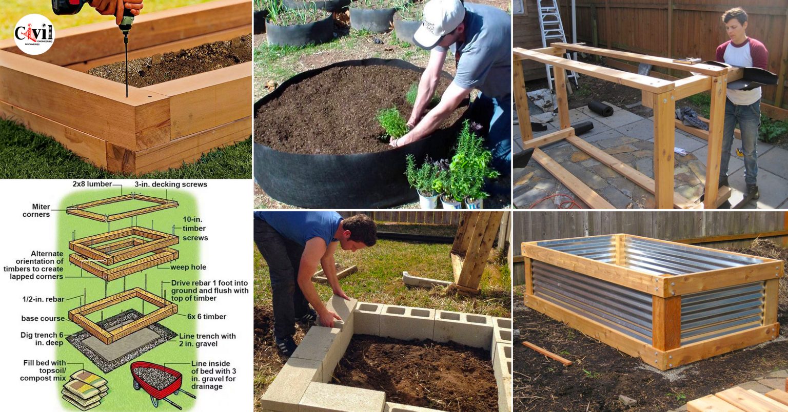 Step By Step Guide To Building An Easy Diy Raised Garden Bed