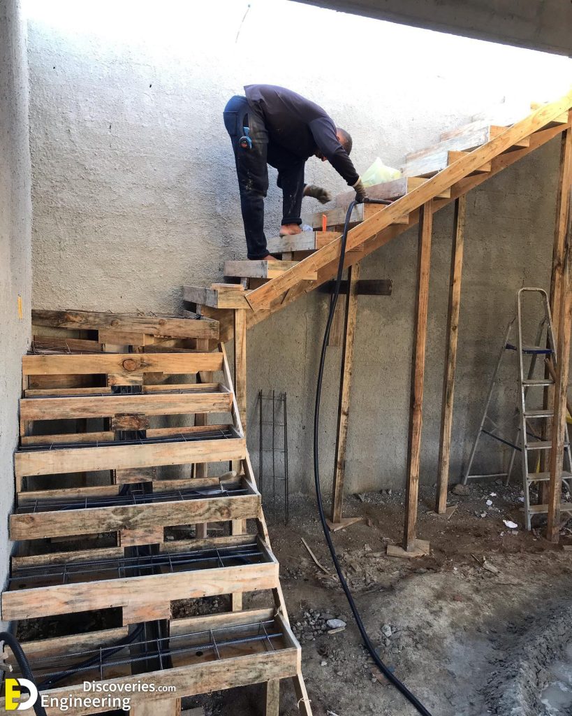 27+ Images RCC Concrete Stair Stringer Beams Under Construction ...