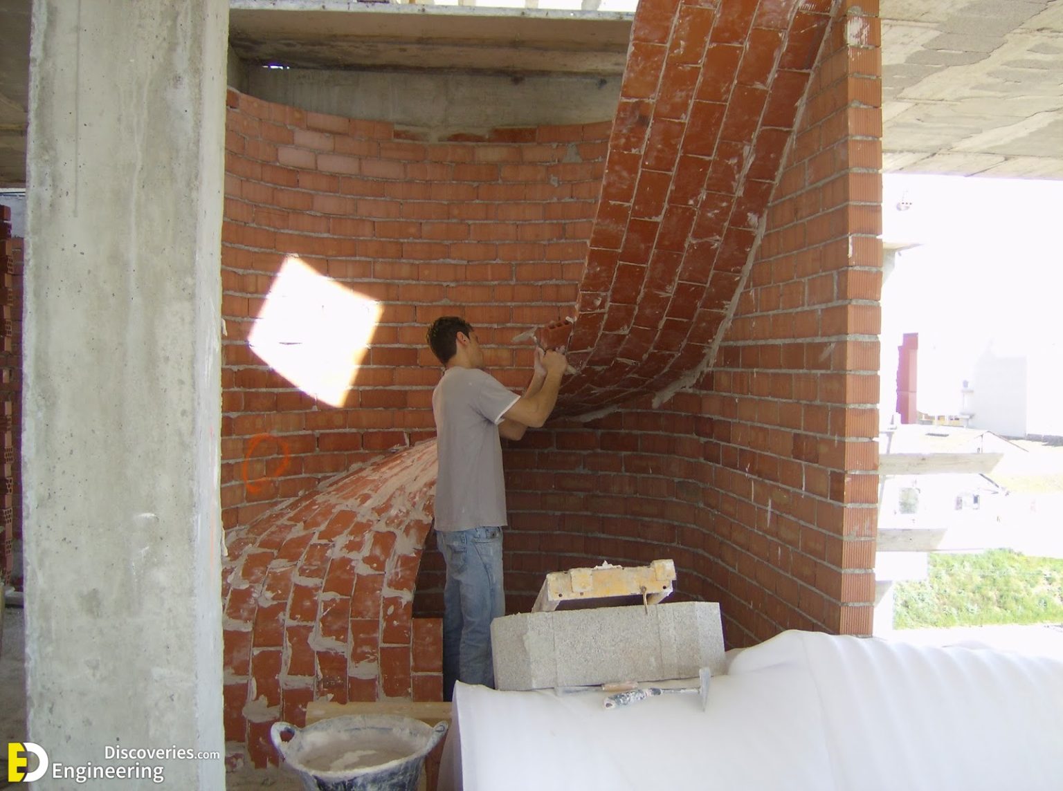 How To Build A Stair Step By Step Using Bricks | Engineering Discoveries