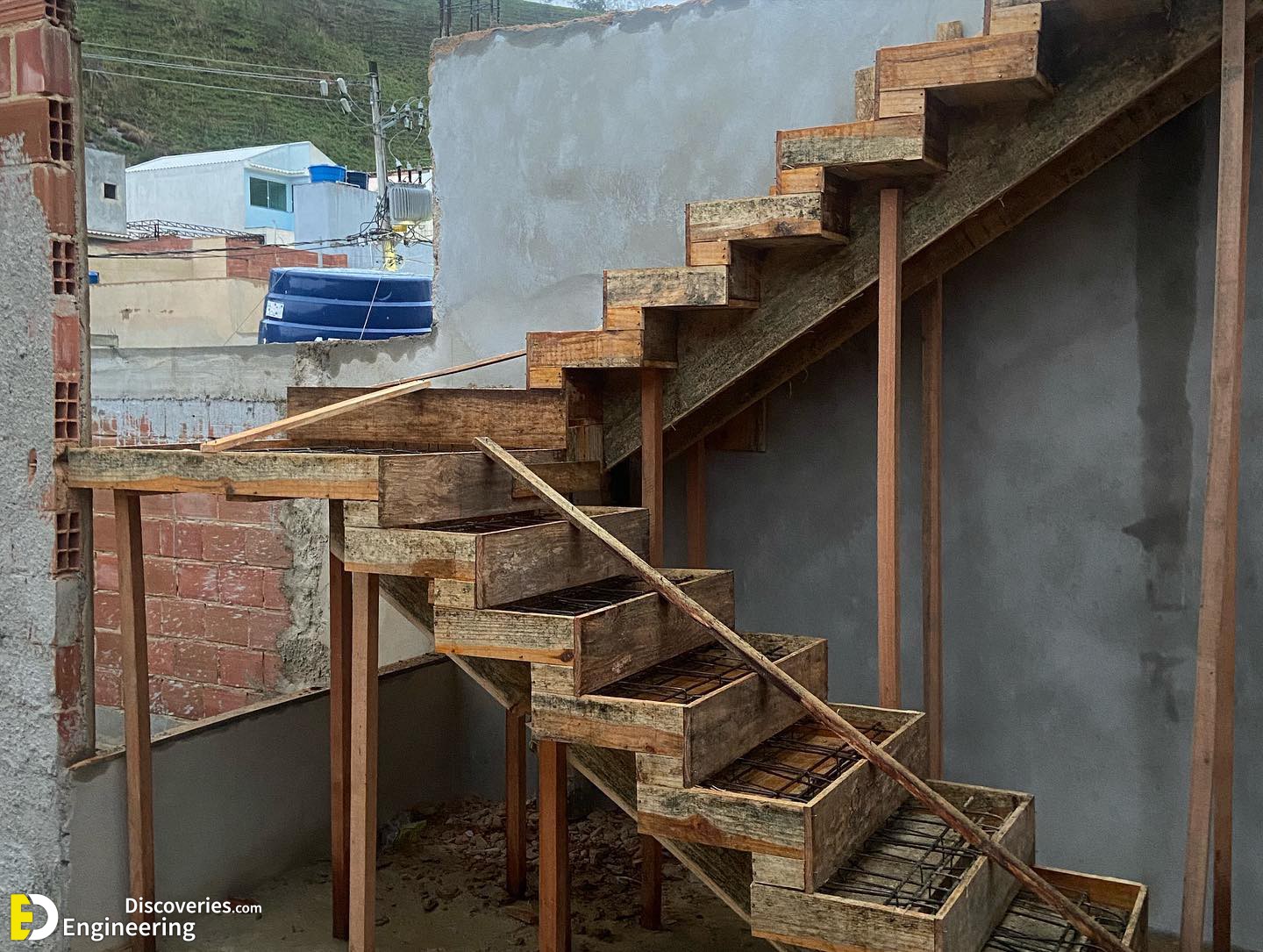27+ Images RCC Concrete Stair Stringer Beams Under Construction ...