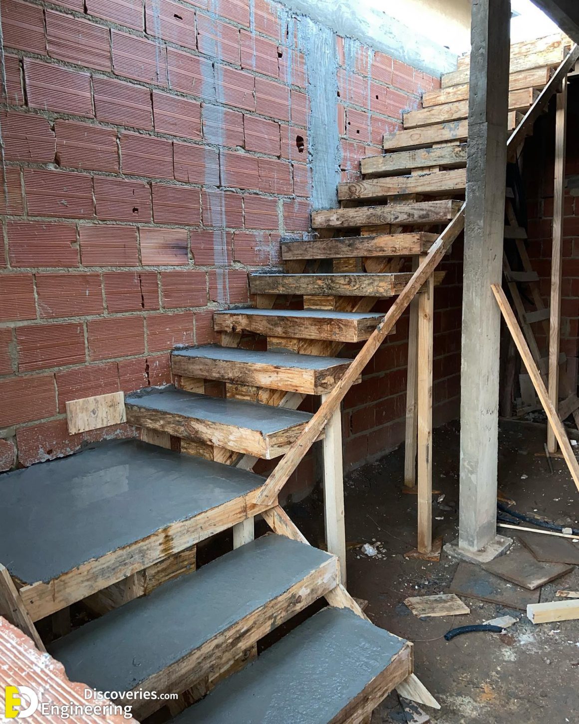27+ Images RCC Concrete Stair Stringer Beams Under Construction ...