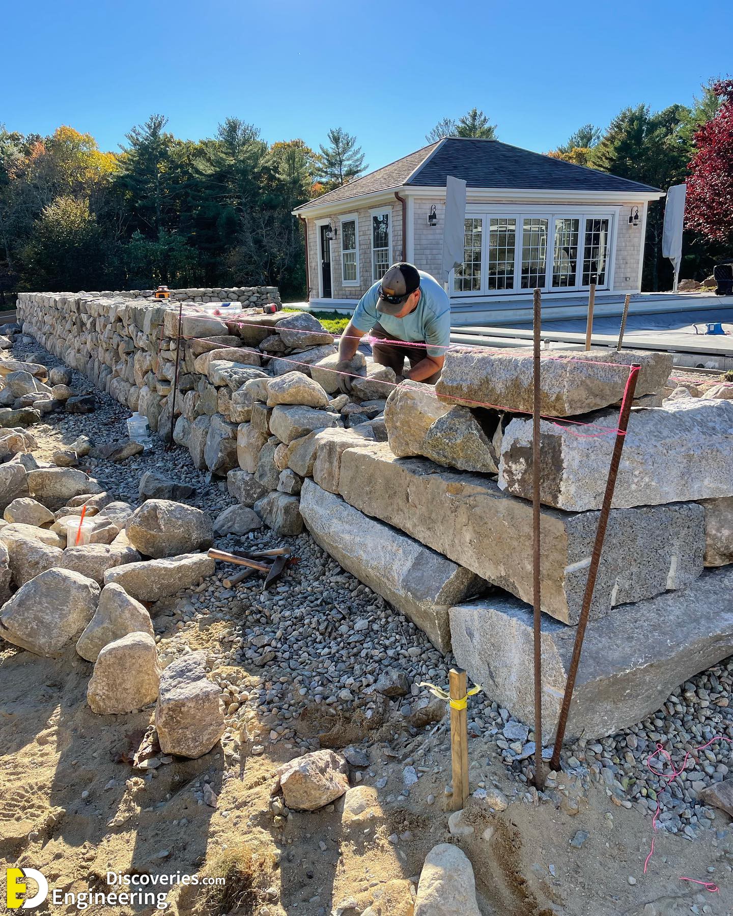 How To Build Unique Stonewall | Engineering Discoveries