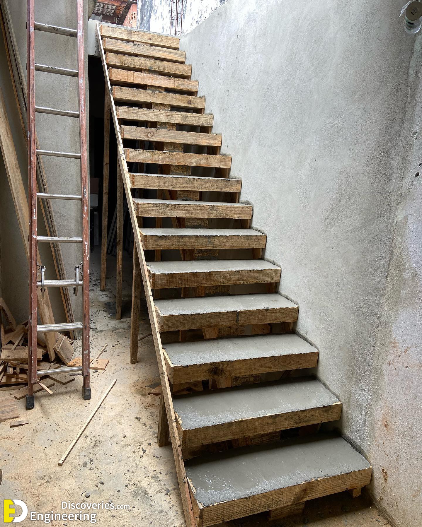 27+ Images RCC Concrete Stair Stringer Beams Under Construction ...