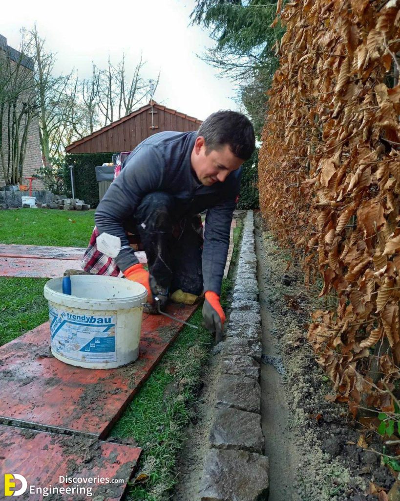 How To Build A Mow Strip For Your Lawn | Engineering Discoveries