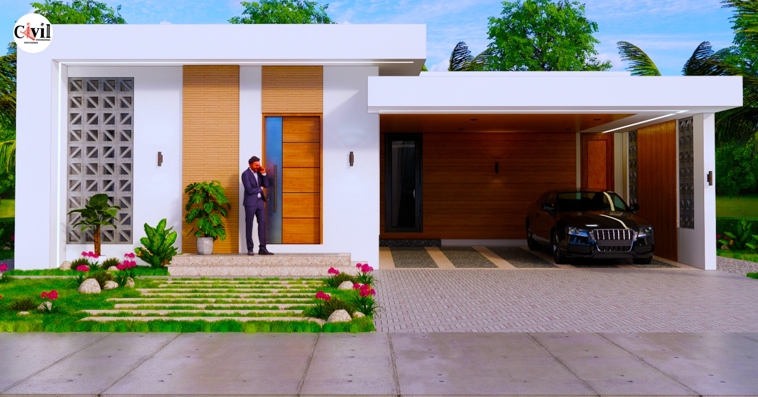 House Deign Plans12.0m×8.0m With 3 Bedroom – Full Plans | Engineering ...