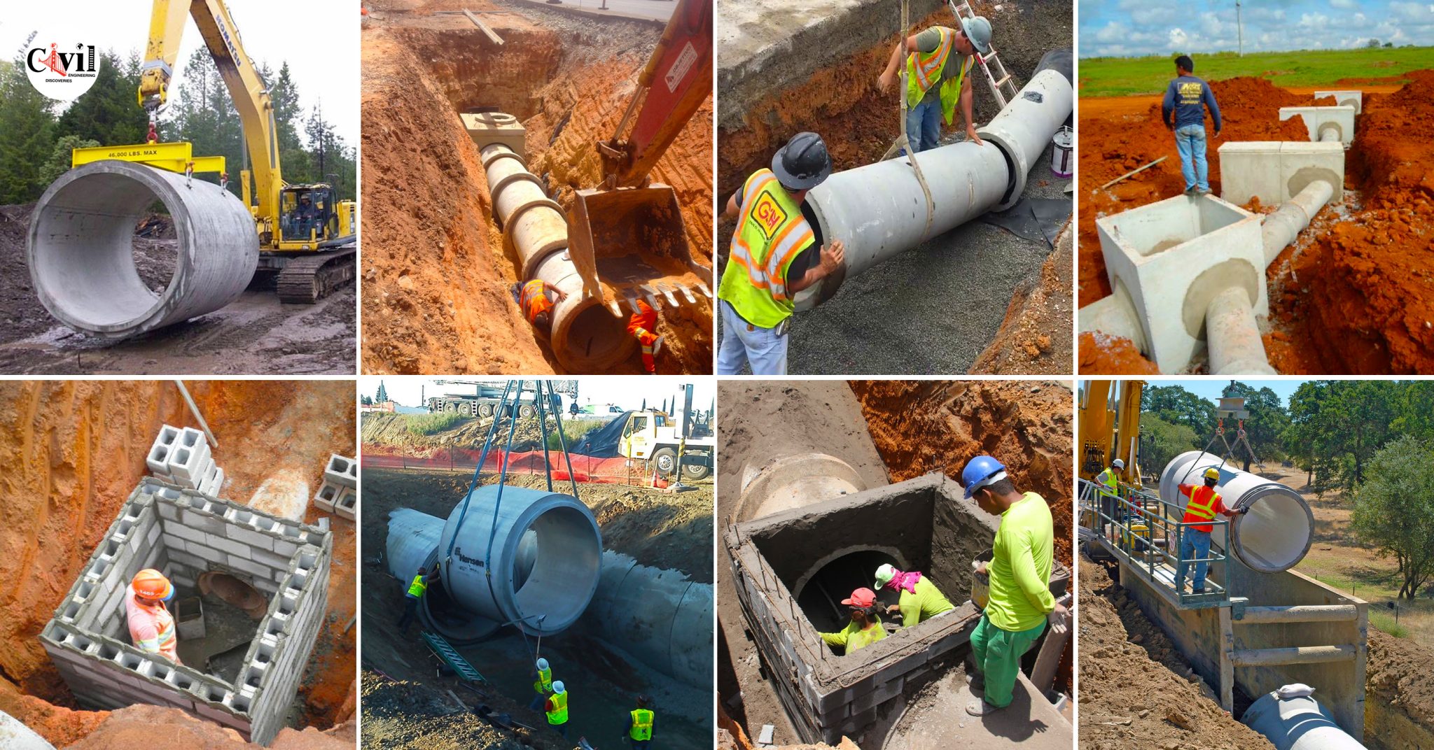 Installation Of Concrete Storm Sewer Pipes And Manholes That You Have ...