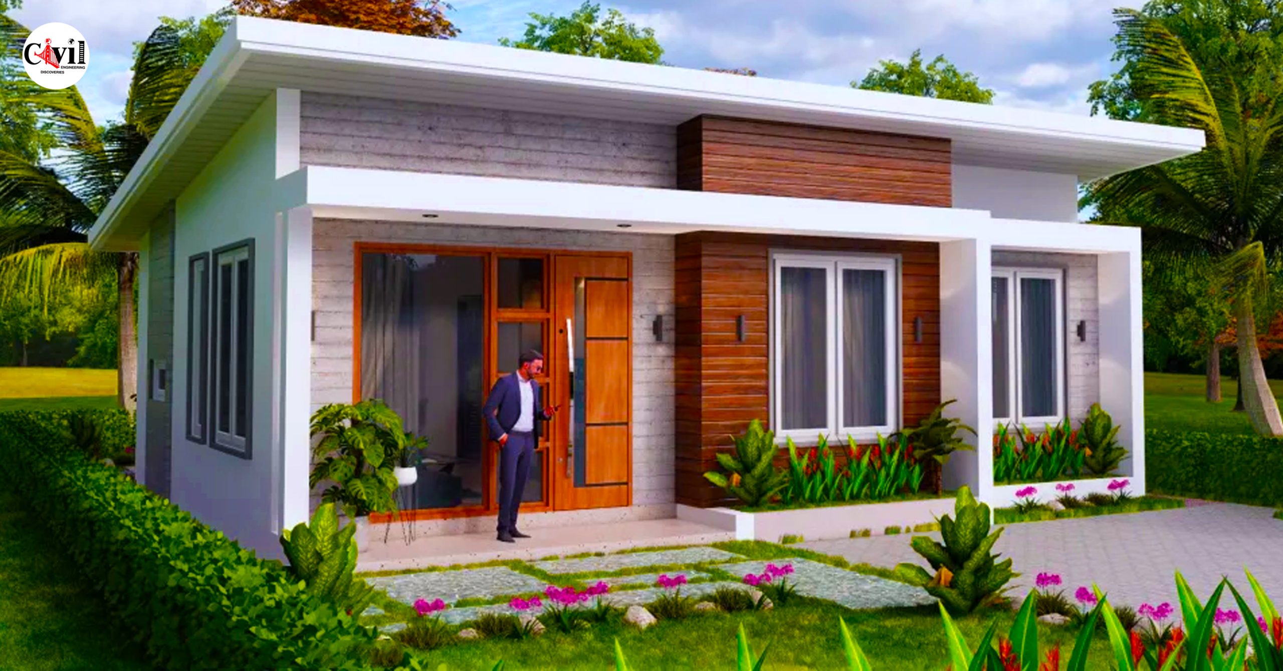 Small House Plan10.0m × 8.0m With 2 Bedroom – Full Plans | Engineering ...