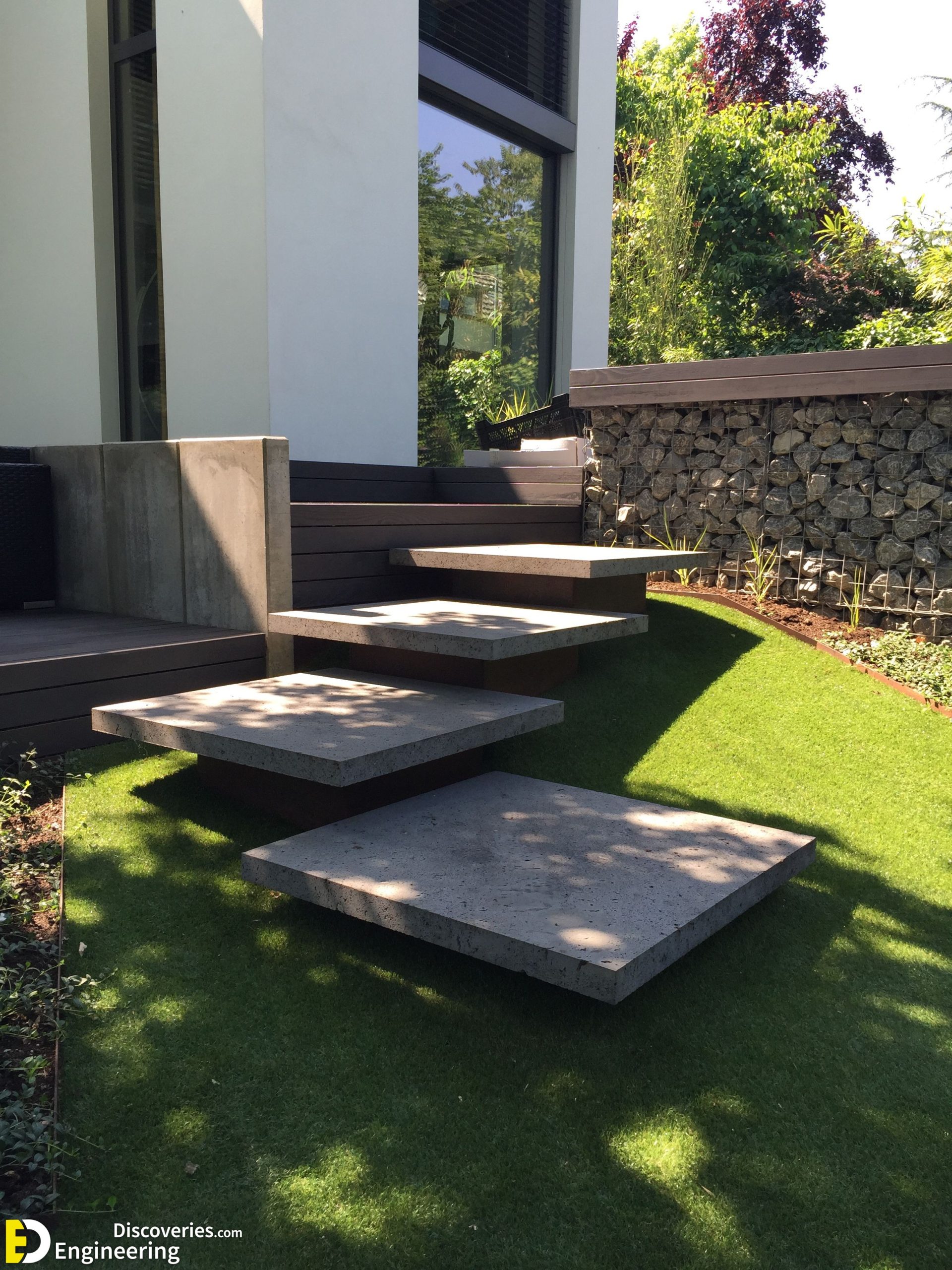 How To Make Fantastic Floating Outdoor Steps | Engineering Discoveries