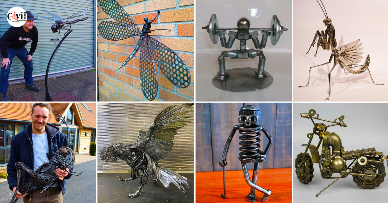 How To Make A Cool Art Sculpture From Scrap Metal | Engineering Discoveries