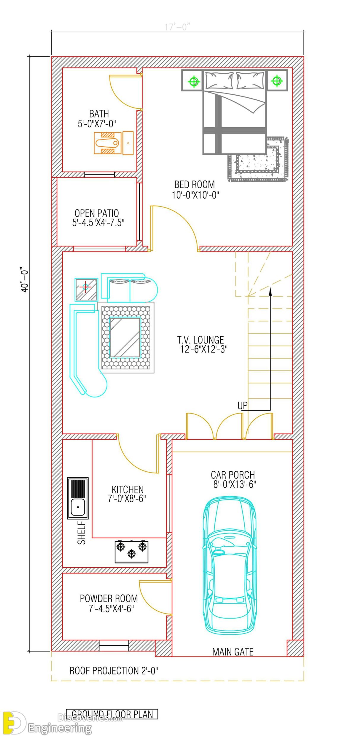 34+ Spectacular 2D Home Plan Ideas For Different Places! | Engineering ...