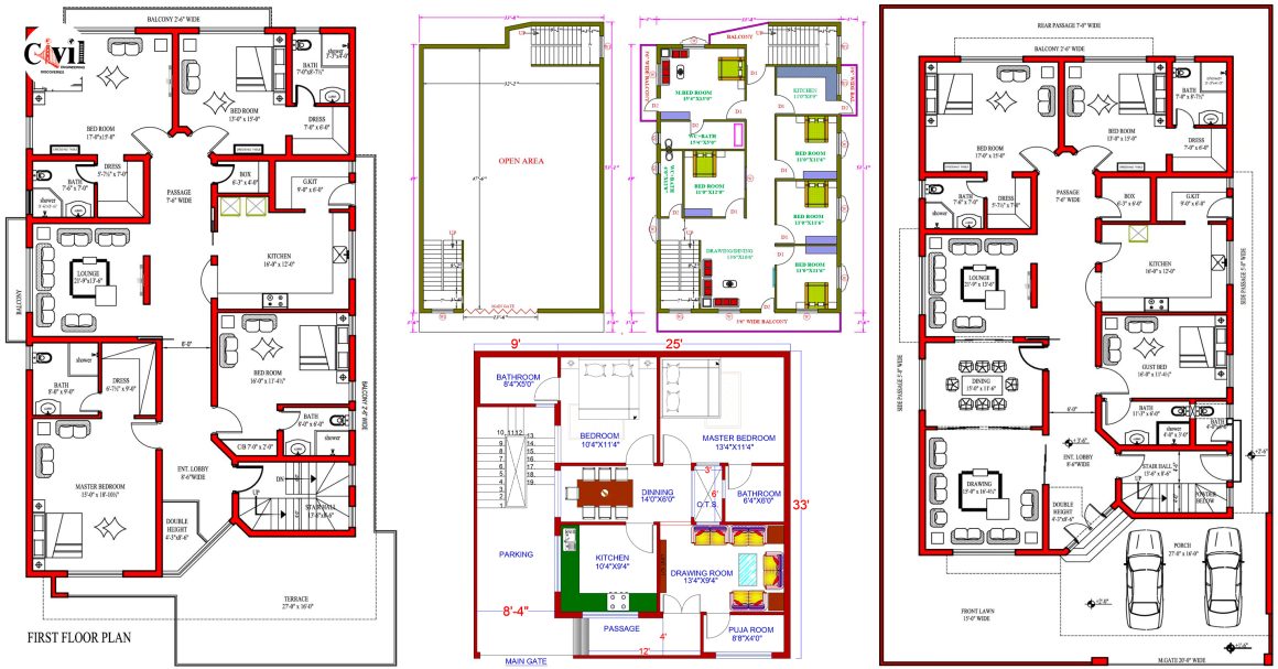 34+ Elegant Home Plan Design Ideas For Different Areas | Engineering ...