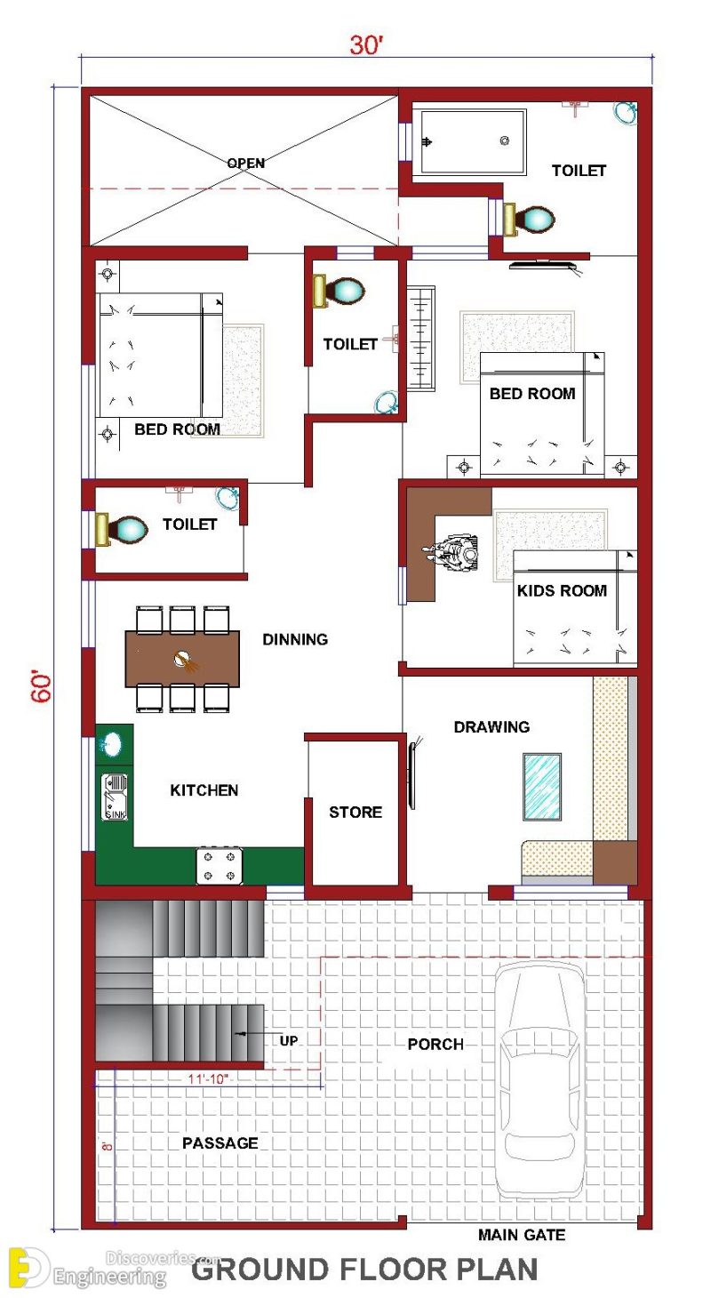 34+ Elegant Home Plan Design Ideas For Different Areas | Engineering ...
