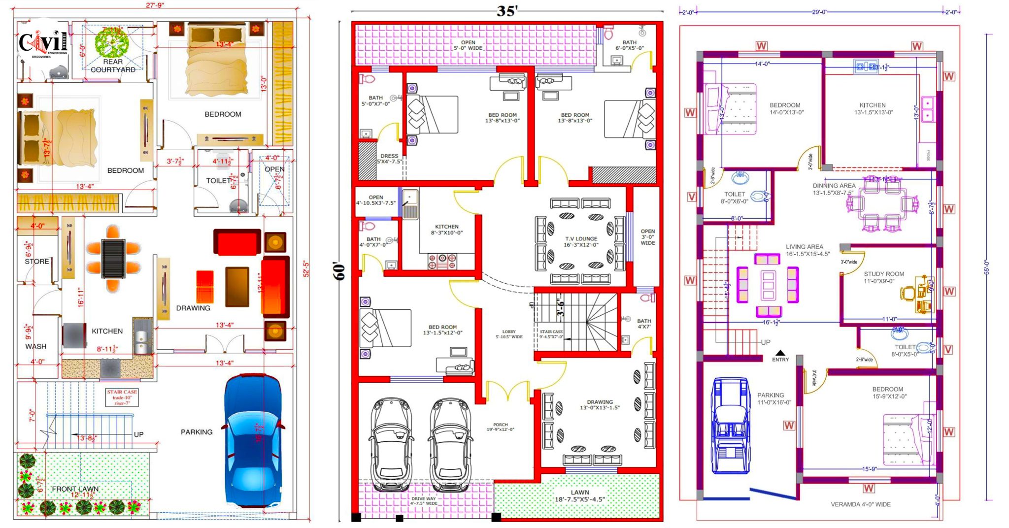 Top 32+ House Plans For Different Areas! | Engineering Discoveries