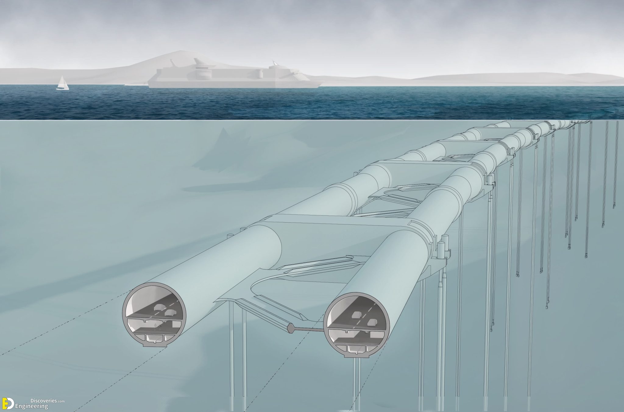 World’s First Floating Underwater Tunnel To Be Built In Norway 2035 ...