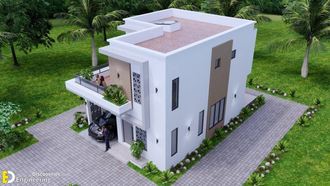 Two-Storey House Design Plans 7.0m x 9.0m With 3 Bedroom