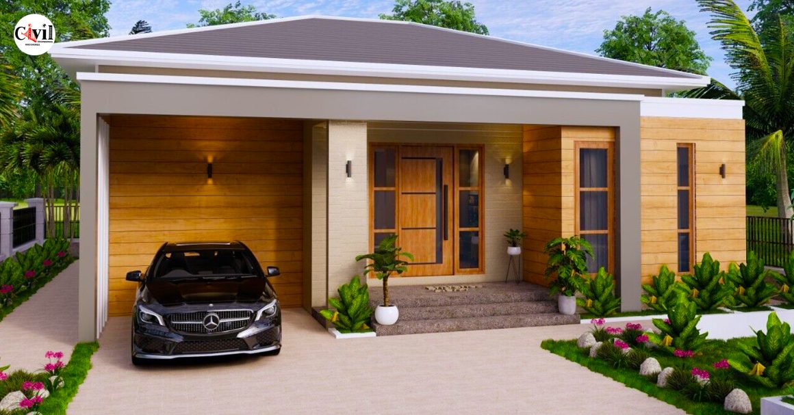Modern House Design Plans 11.0m x 11.0m With 3 Bedroom - Full Plans ...